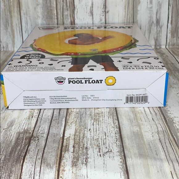Bigmouth | Other | Bigmouth Pool Float Rainbow Pop Cheeseburger Fun | Poshmark
